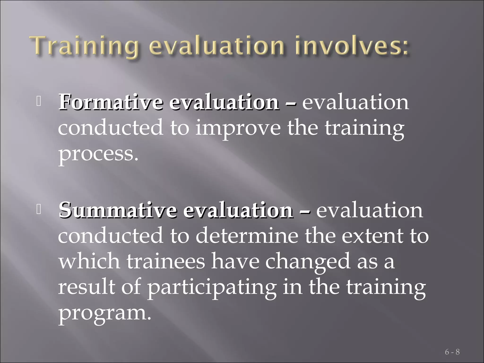 Training evaluation ppt 6 | PPT