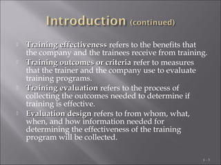 Training evaluation ppt 6 | PPT