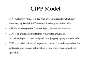 Training evaluation models | PPTX
