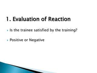 Training evaluation ppt | PPTX