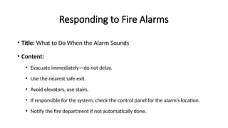 TRAINING AND GUIDE FOR FIRE ALARM SYSTEM | PPT