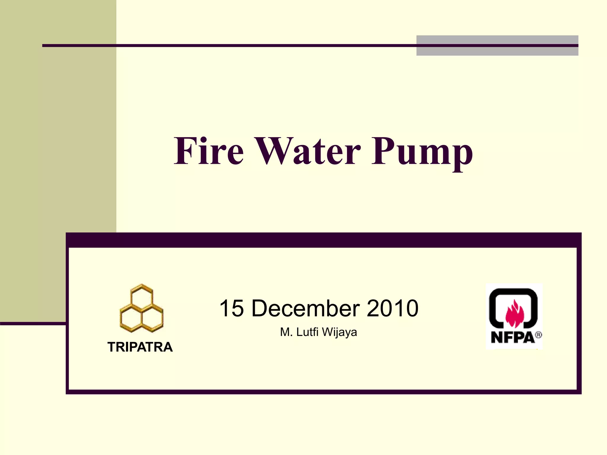 Training Fire Water Pump.ppt