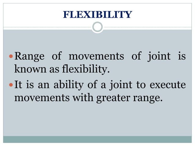 Mean and Methods of Flexibility Development | PPTX | Physical Therapy ...
