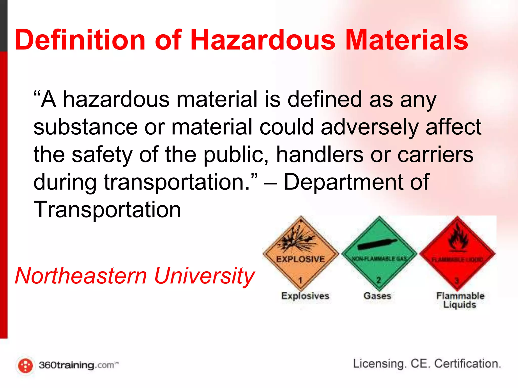 Training for Handling Hazardous Materials | PPTX