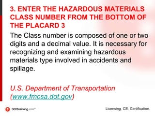 Training for Handling Hazardous Materials | PPTX