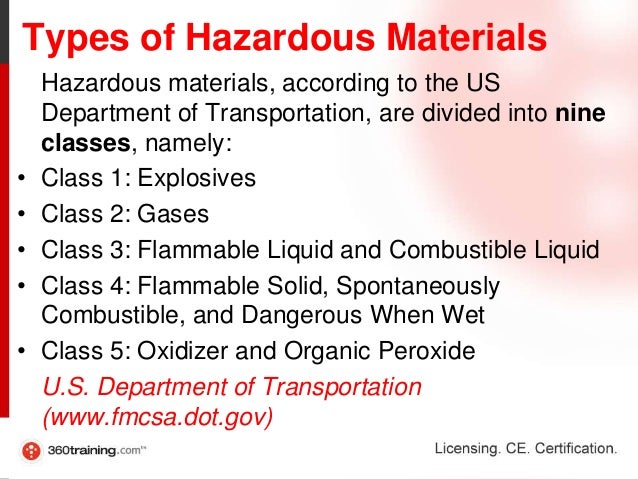 Training for Handling Hazardous Materials