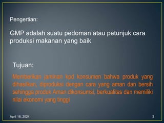 haseup trening 2021 materi training gmp ssop | PPT