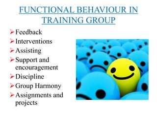 TRAINING GROUP & ITS DYNAMICS | PPT