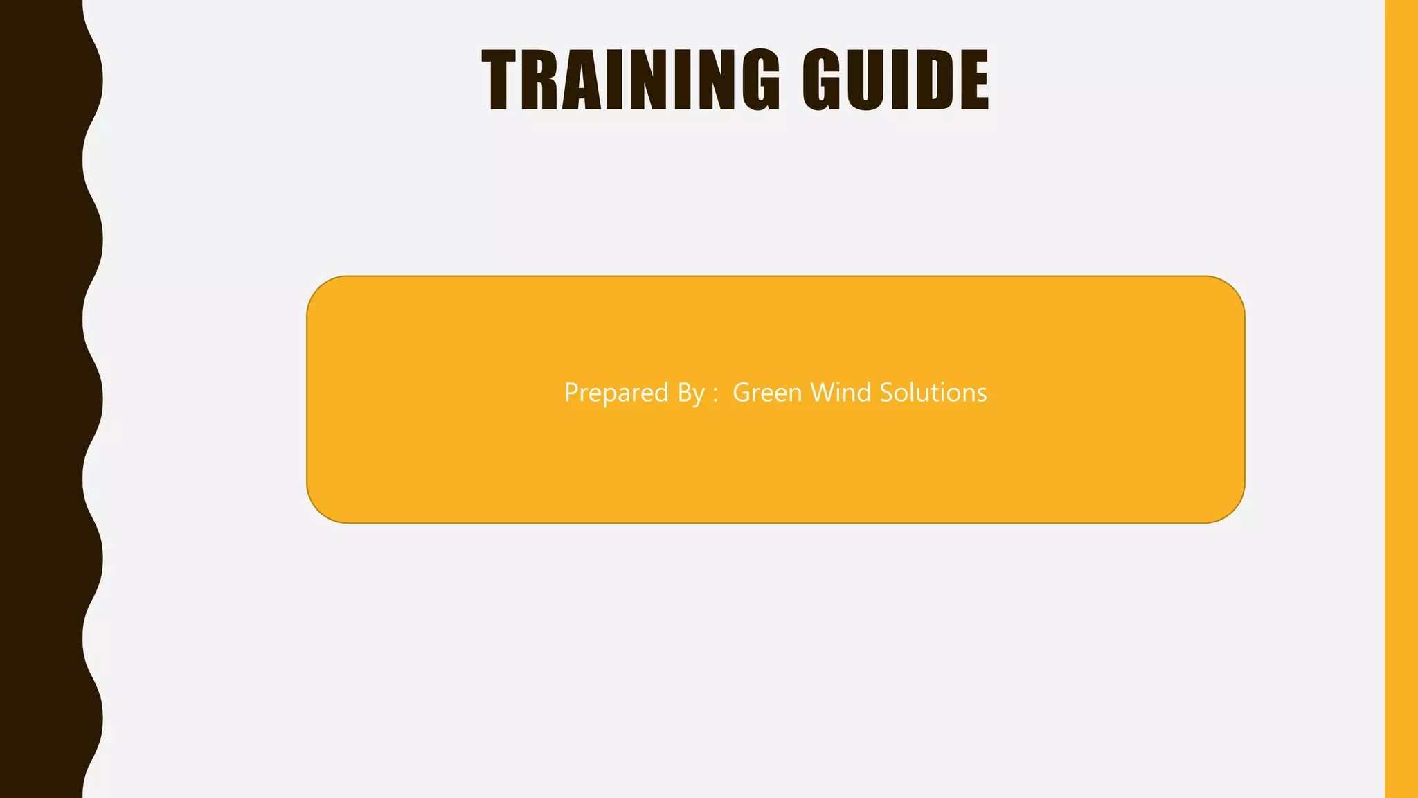 Training Guide | PPTX