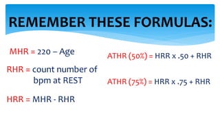 Training heart rate zones | PPT
