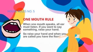 TRAINING HOUSE RULES - ACTIVITY FACILITATION SLIDES | PPTX