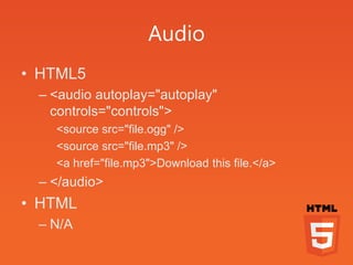 Training Html5 -CSS3 New things | PPTX
