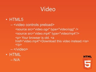 Training Html5 -CSS3 New things | PPTX