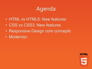 Training Html5 -CSS3 New things | PPTX
