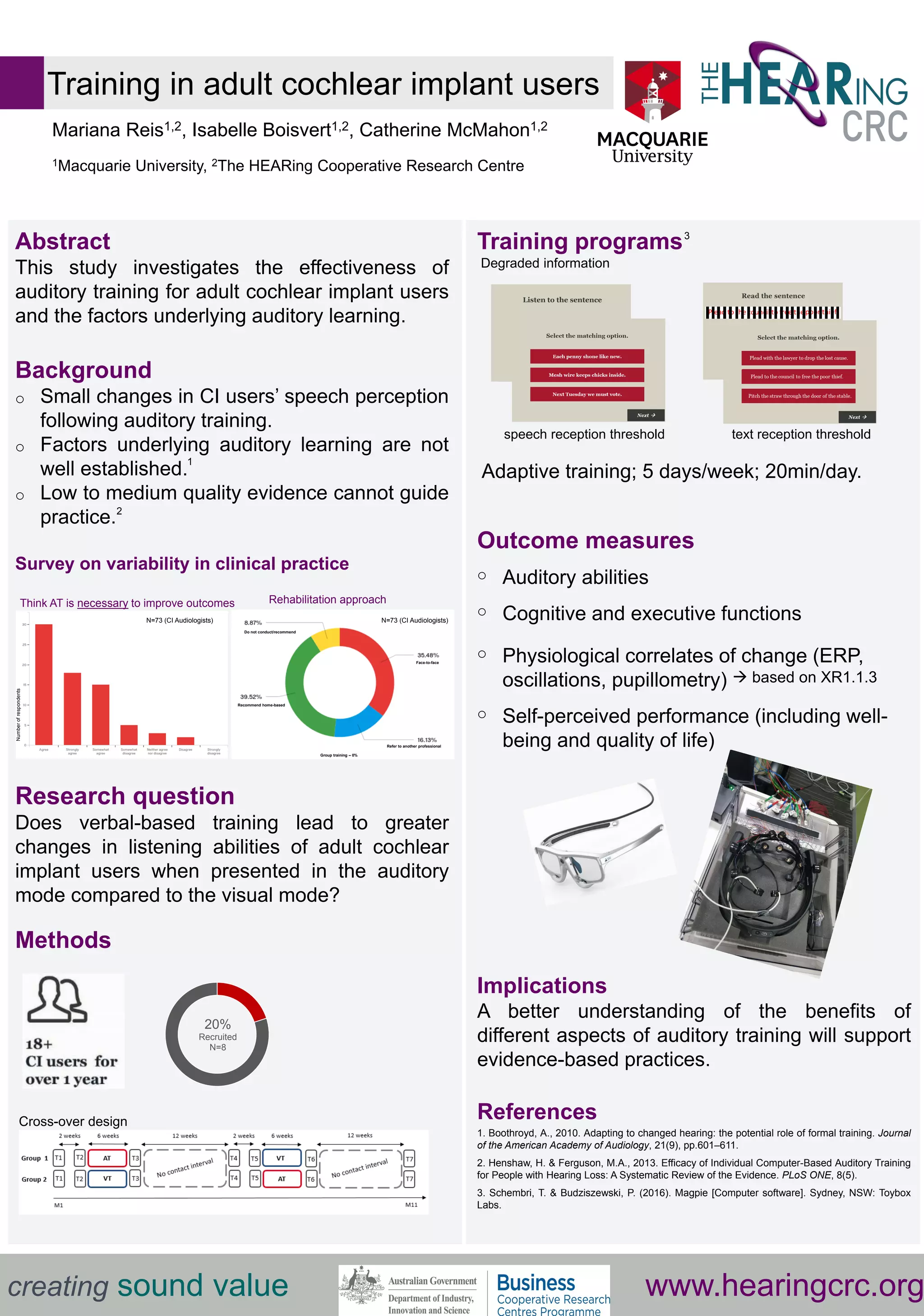Training in adult cochlear iimpant users | PDF | Digital Audio ...