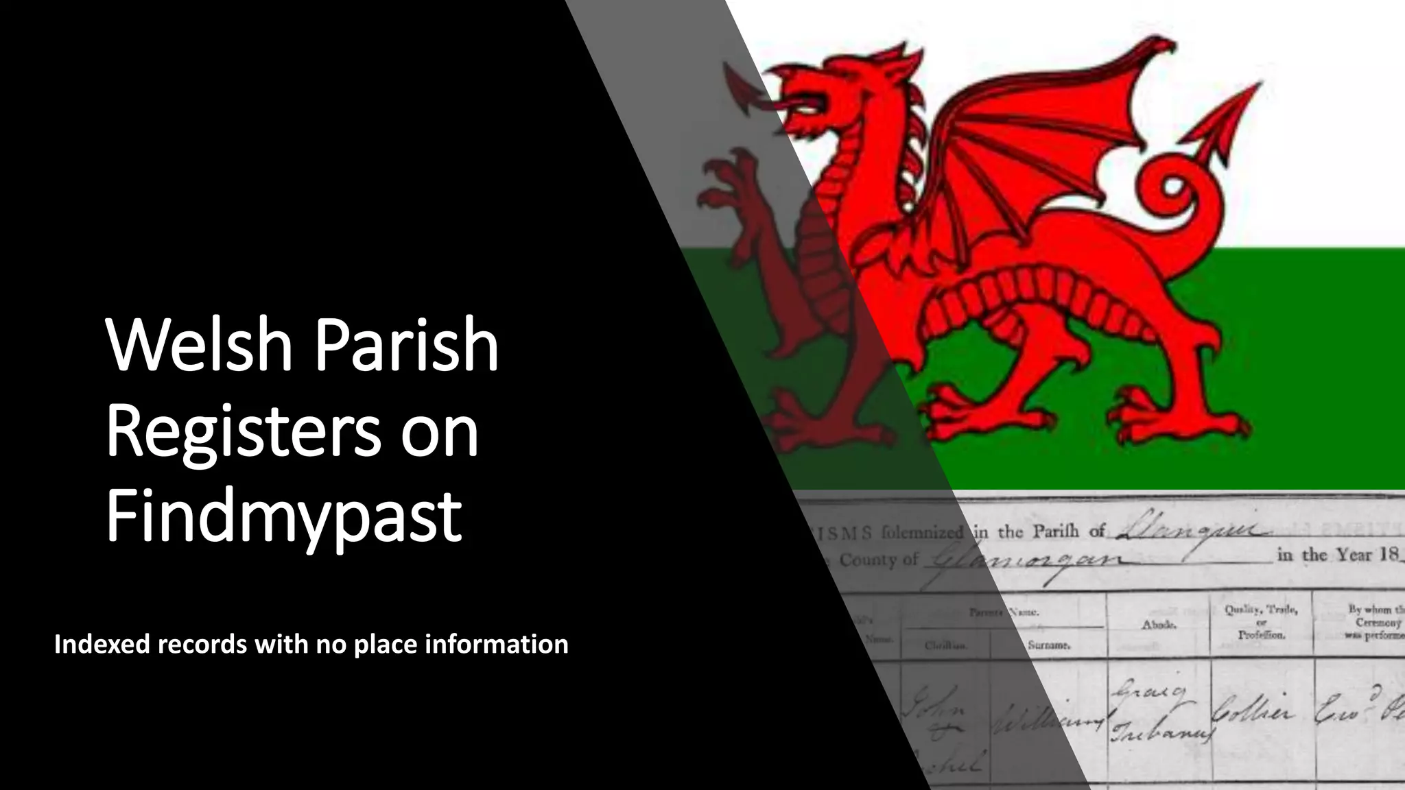 Welsh Parish Registers on Findmypast: Indexed Records with No Place ...