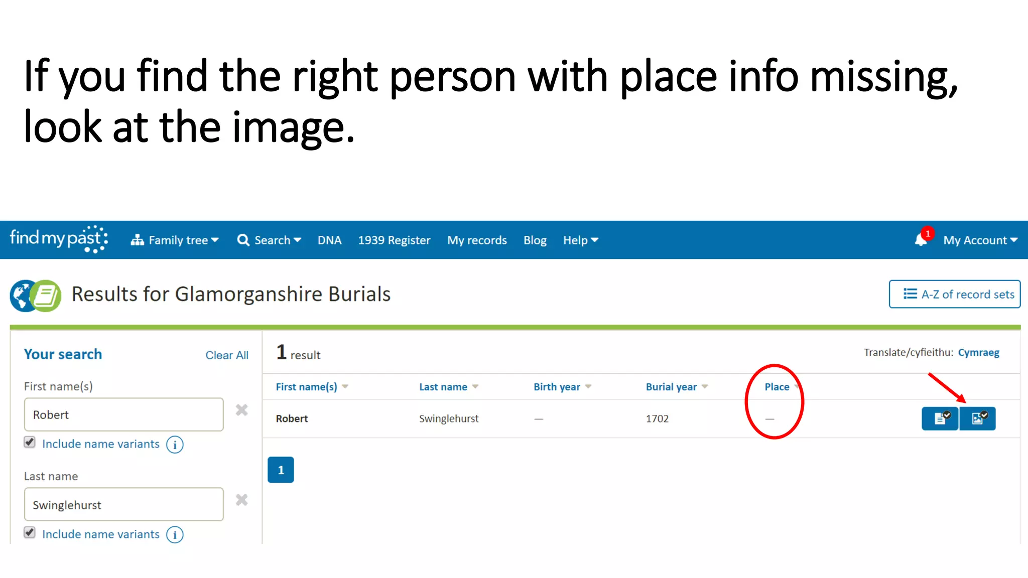 Welsh Parish Registers on Findmypast: Indexed Records with No Place ...