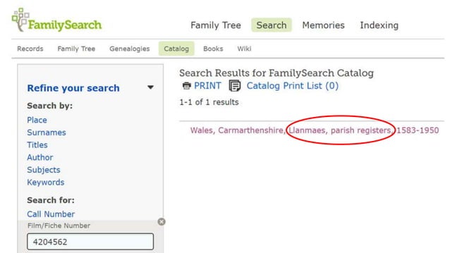 Welsh Parish Registers on Findmypast: Indexed Records with No Place ...