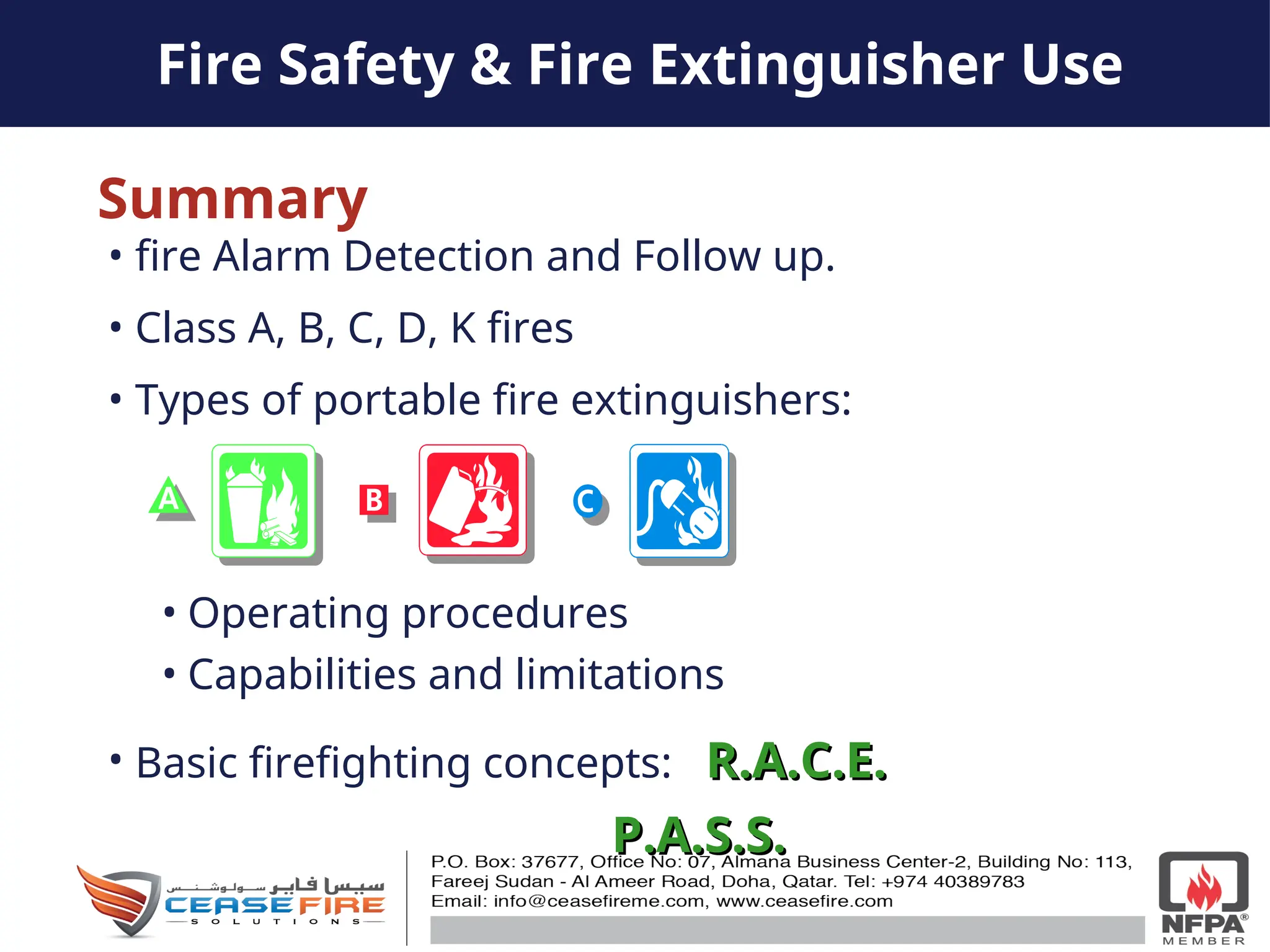 Fire alaram concept and training Details | PPT