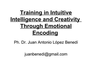 Training in intuitive intelligence and creativity | PDF