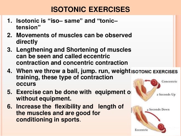 Isokinetic Exercise Examples