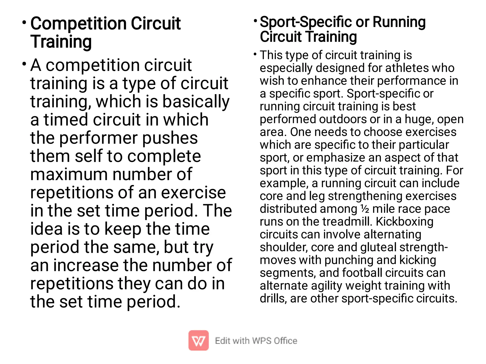 Training In Sports. Class 12 Physical education | PDF