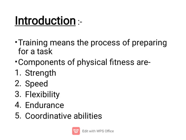 Training In Sports. Class 12 Physical education | PDF | Physical ...