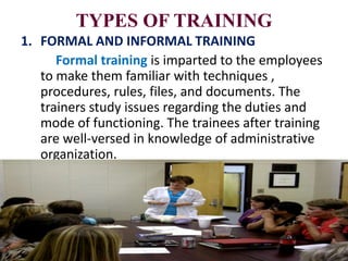 Training in staff development of nursing | PPTX