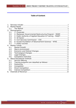 Education and Training Center Project Report | PDF