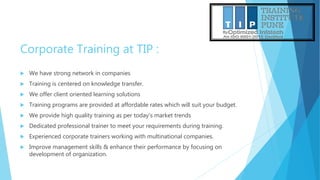 Training institute pune ppt-pdf | PPT