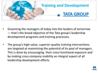 Training in tata group | PPTX