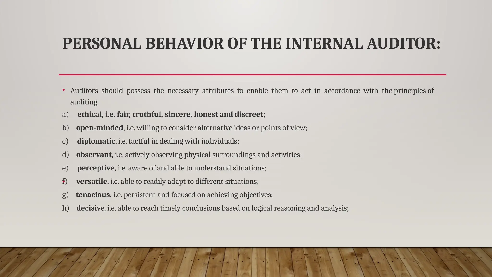 Internal Auditor Training for internal team | PPTX