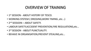 Training in tesco | PPT