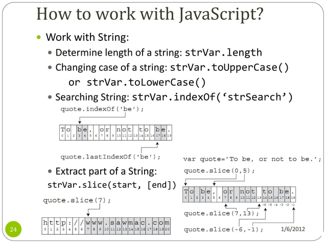 Training javascript 2012 hcmut | PPT