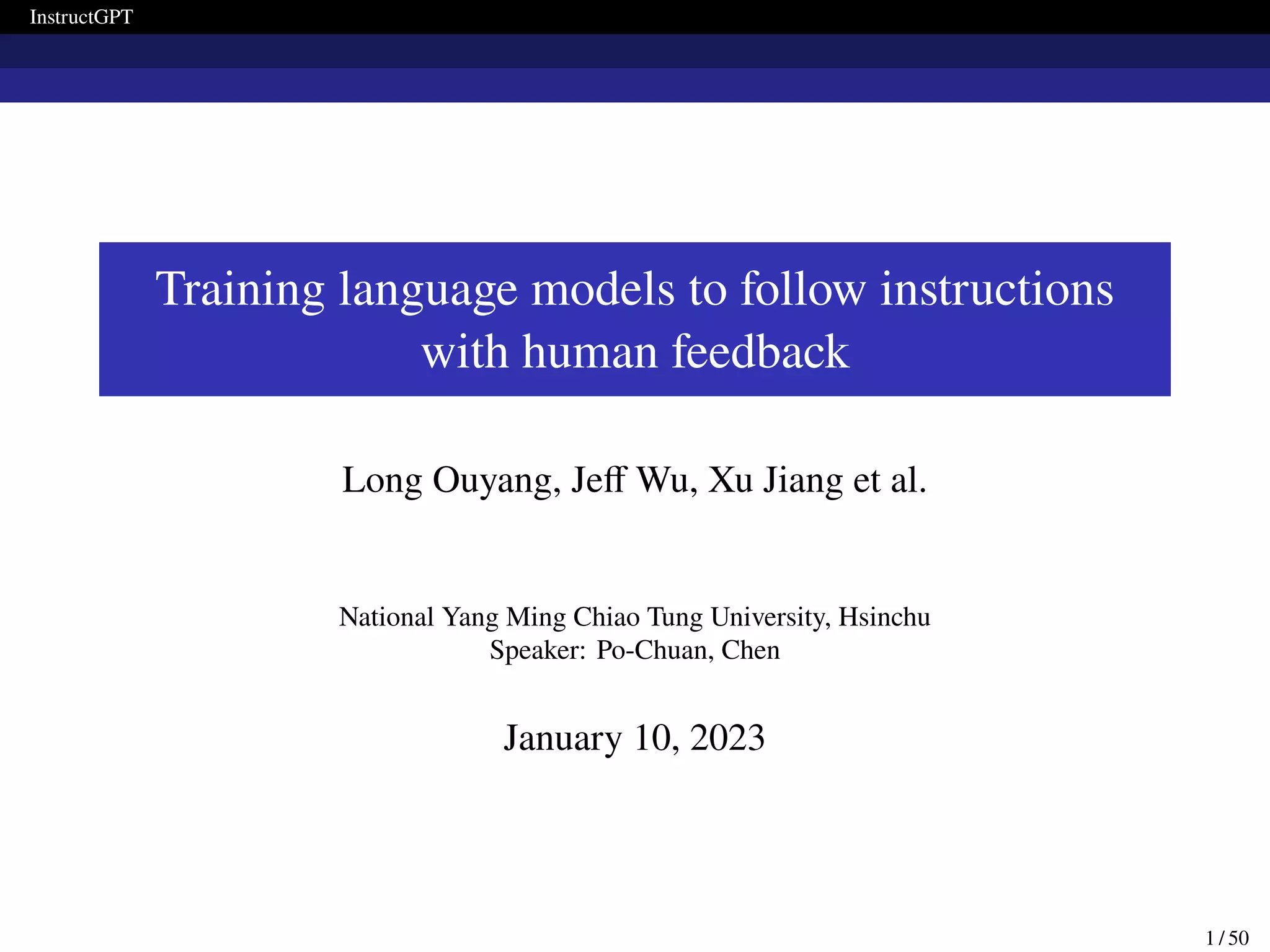 Training language models to follow instructions with human feedback.pdf