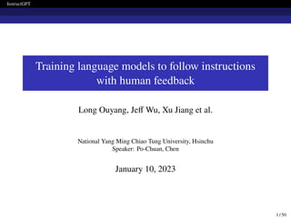 Training language models to follow instructions with human feedback.pdf