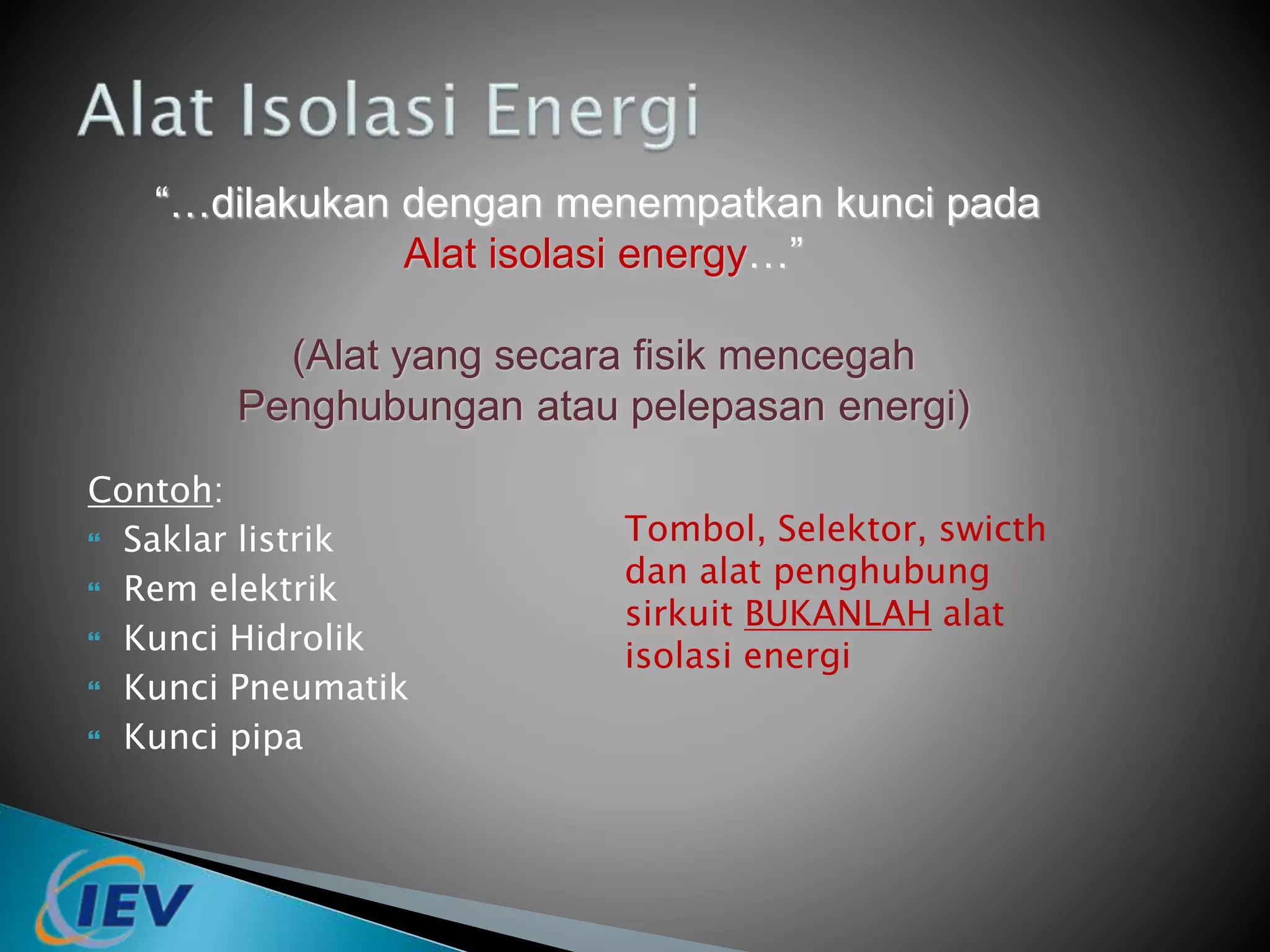 LOTO Training (bahasa version) | PPTX