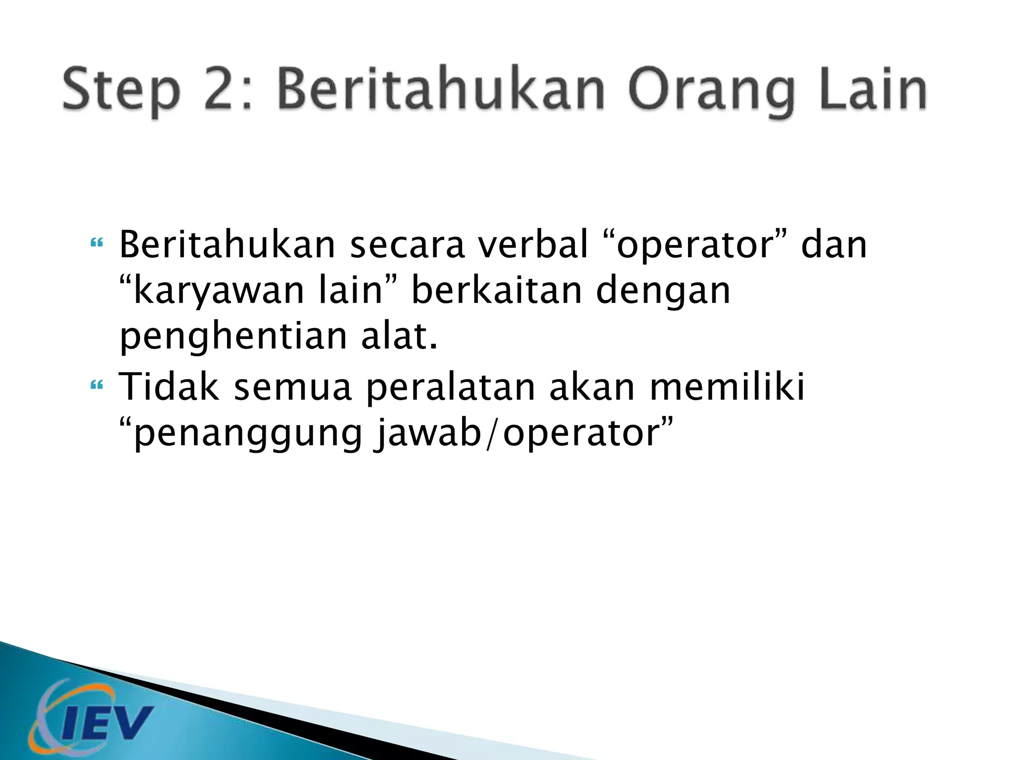 LOTO Training (bahasa version) | PPTX