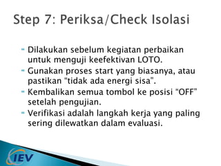 LOTO Training (bahasa version) | PPTX