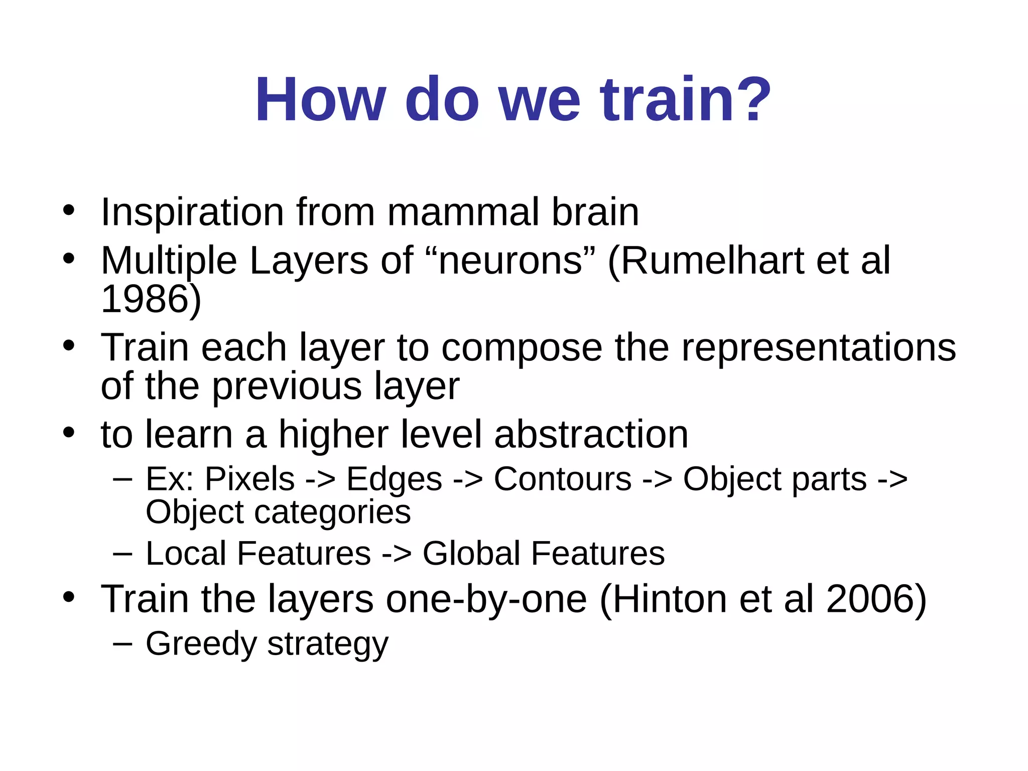 Training machine learning deep learning 2017 | PPT