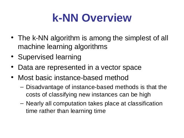 Training machine learning knn 2017