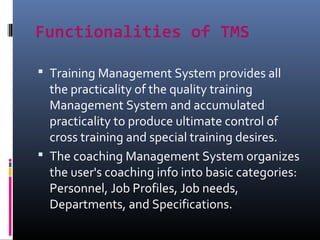 Training management system | PPT