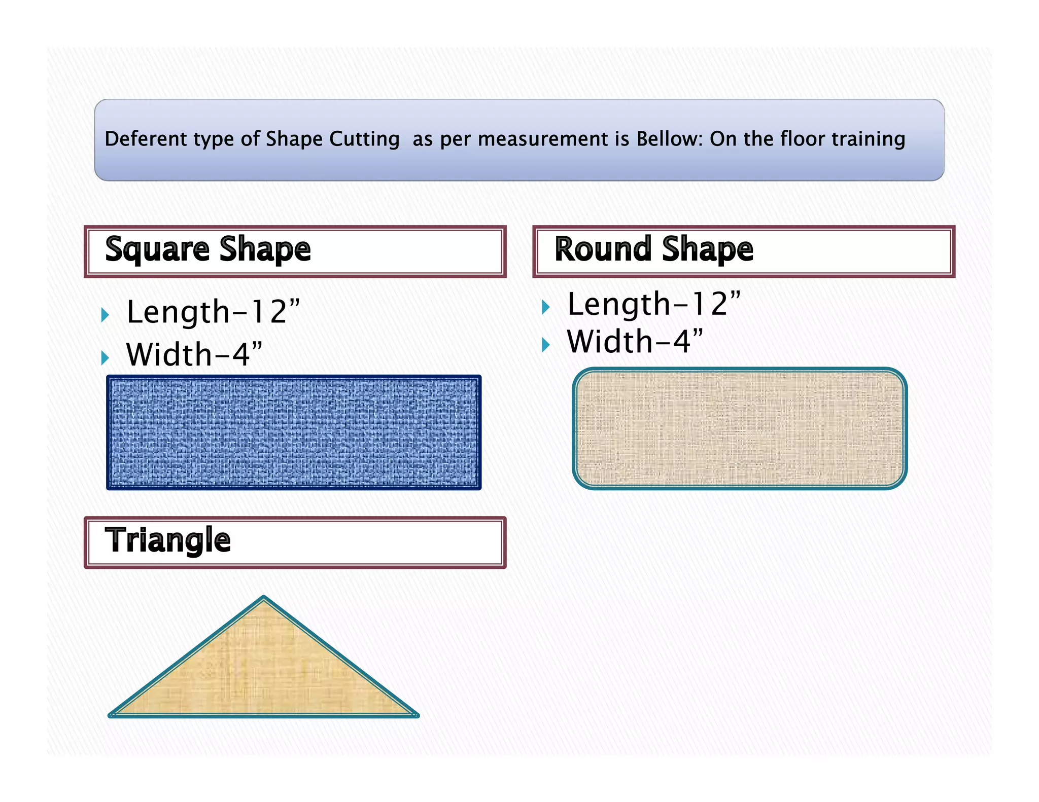 Training manual cutting section . | PDF