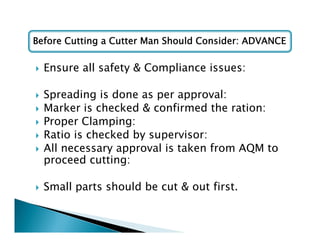 Training manual cutting section . | PDF