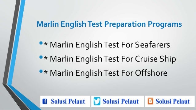 Training marlin english test preparation Batam