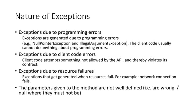 Training material exceptions v1 | PPT