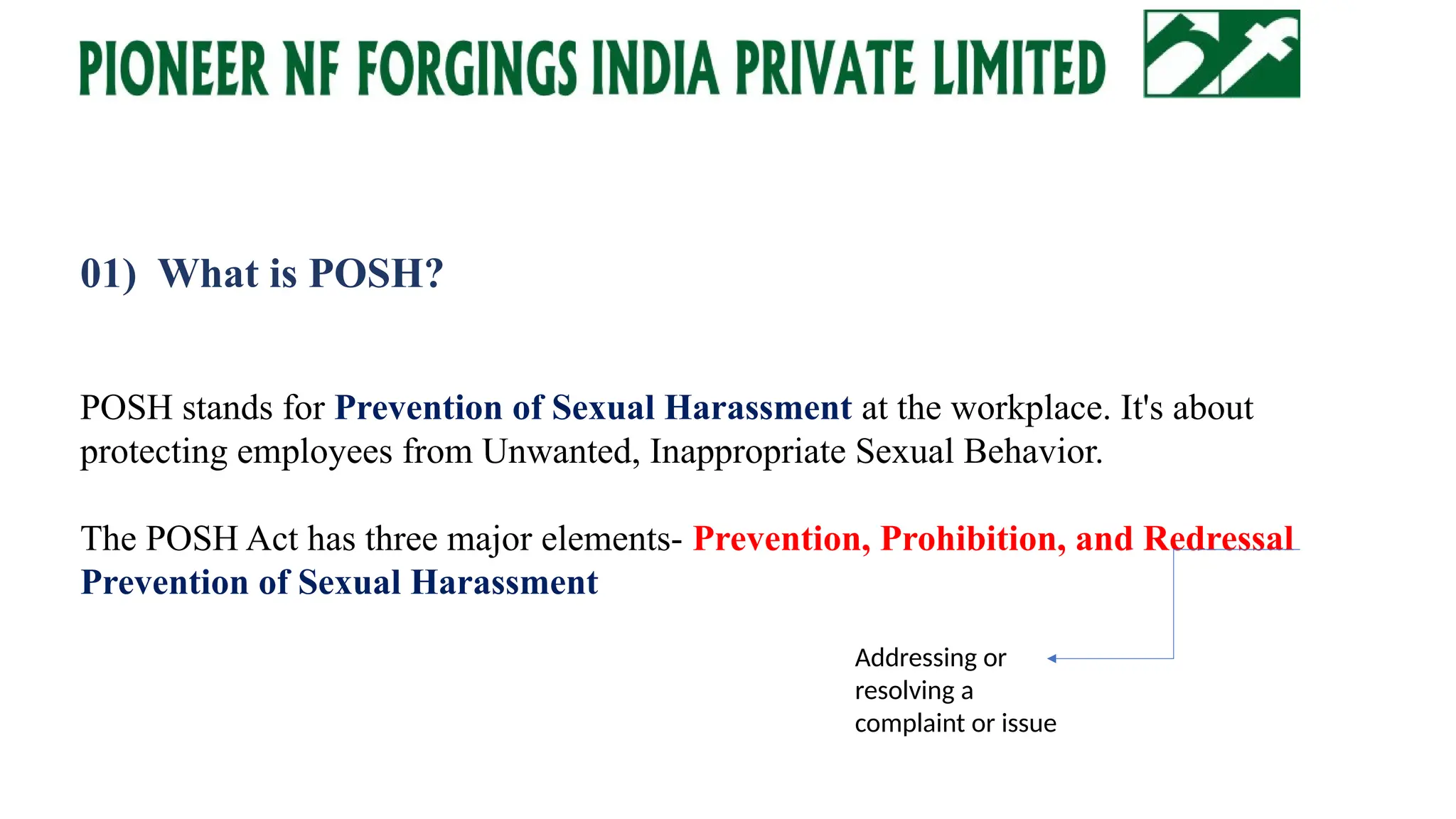 POSH (Prevention of Sexual Harassment) Training – Awareness and ...