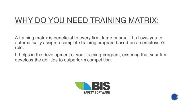 Training Matrix Software | PPT