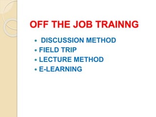 Training method PPT | PPTX