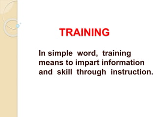 Training method PPT | PPTX